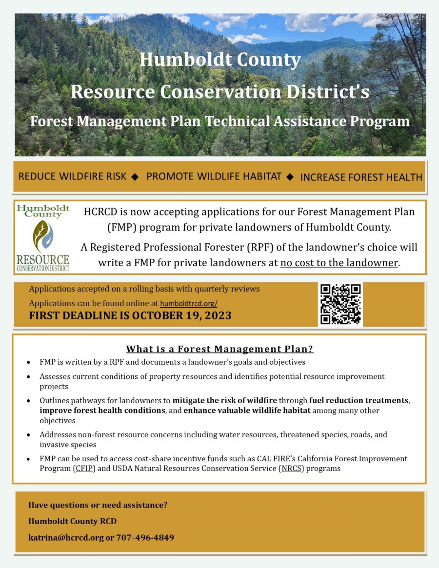 Non-industrial Forest Landowner Forest Management Plan Application ...